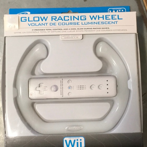 Intec | Other | Intel Glow Racing Wheel For Wii | Poshmark